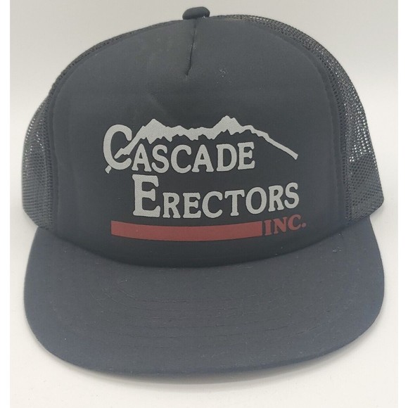 Unbranded | Accessories | Vintage Cascade Erectors Inc Steel Erectors Trucker Mesh Snapback Hat ...